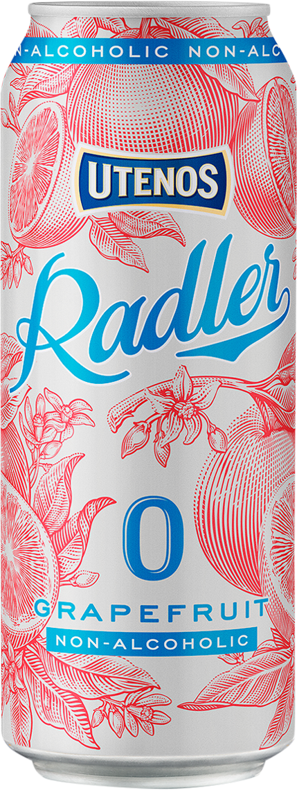 Produktai » Utenos » Utenos Radler Grapefruit Nealkoholinis « Švyturys ...